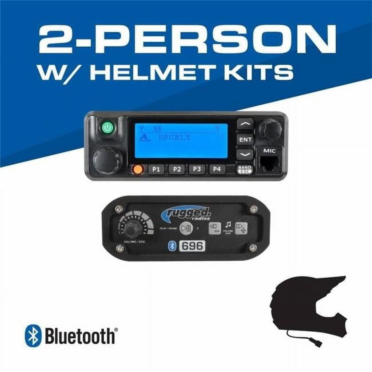 Rugged Radios 2 Person Bluetooth Intercom Builder Kit - Walmart.com