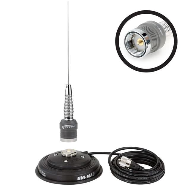 Rugged Radios VHF Antenna Kit with 0.5 Wave No Ground Plane Antenna ...