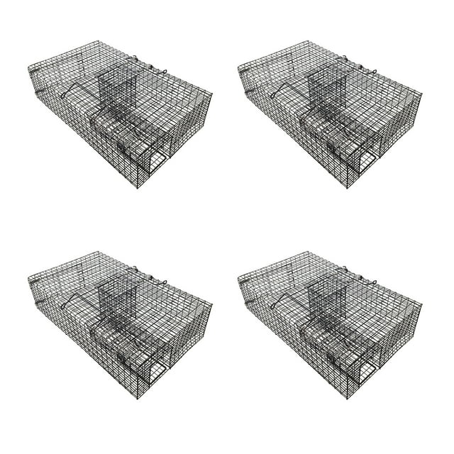 Rugged Ranch Ratinator Rat Squirrel Chipmunk Metal 2 Door Trap Cage (4 ...