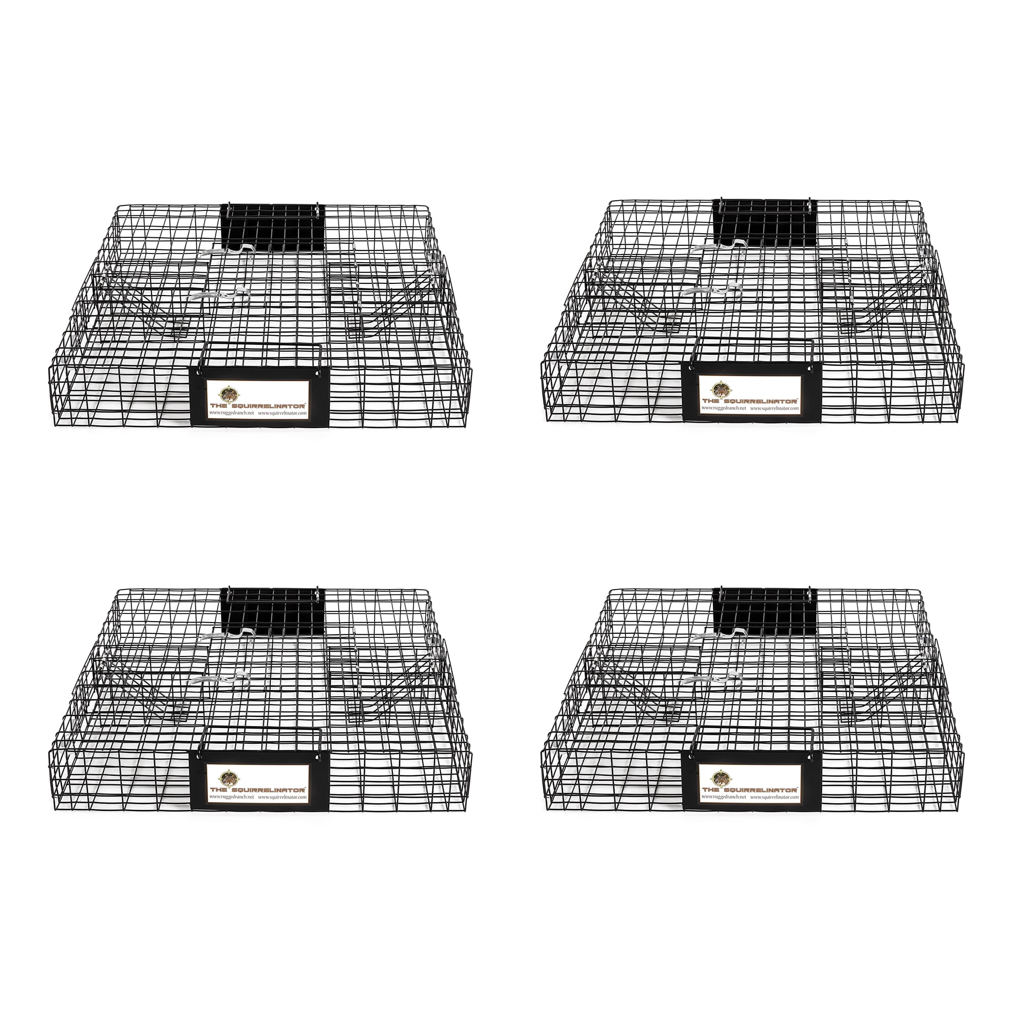 Rugged Ranch Squirrelinator Squirrel Chipmunk Metal 2 Door Trap Cage (4 ...