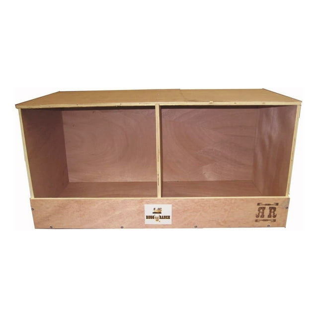 Rugged Ranch Duplex Chicken Coop Nesting Box for 2-4 Hens, Indoor Use ...