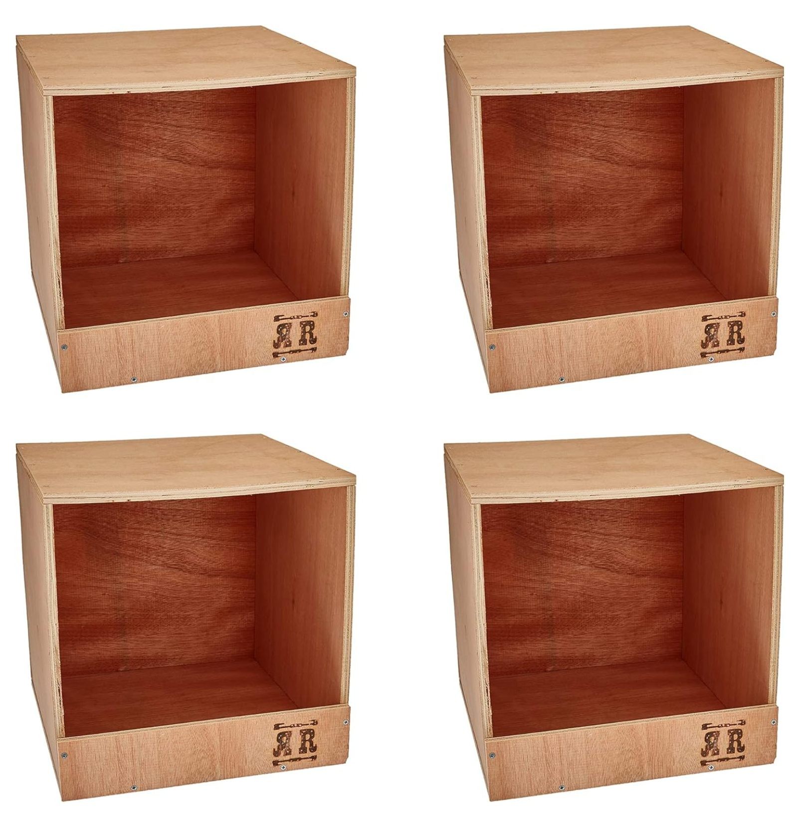 Rugged Range Products Studio 12"x12" Flat Wooden Single Compartment ...