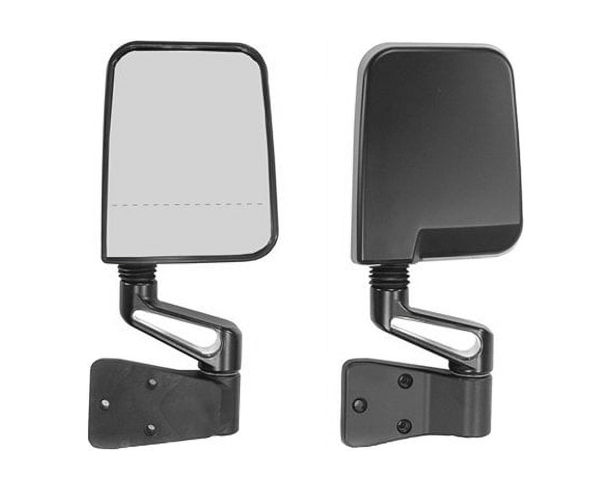 Rugged Ridge 11002.20 Door Mirror Kit, Heated, Black; 87-02 Jeep ...