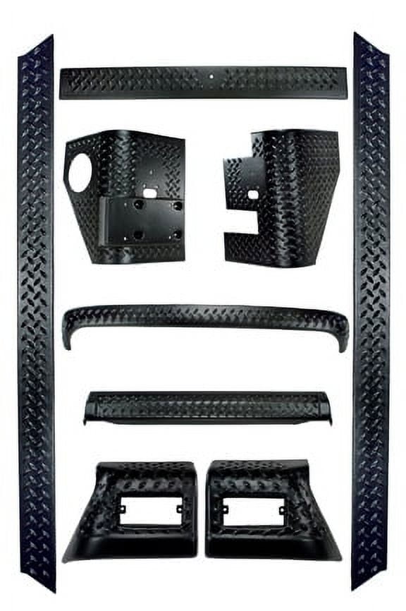 Rugged Ridge 11650.50 Body Armor Kit, Full, 9 Piece; 97-06 Jeep ...