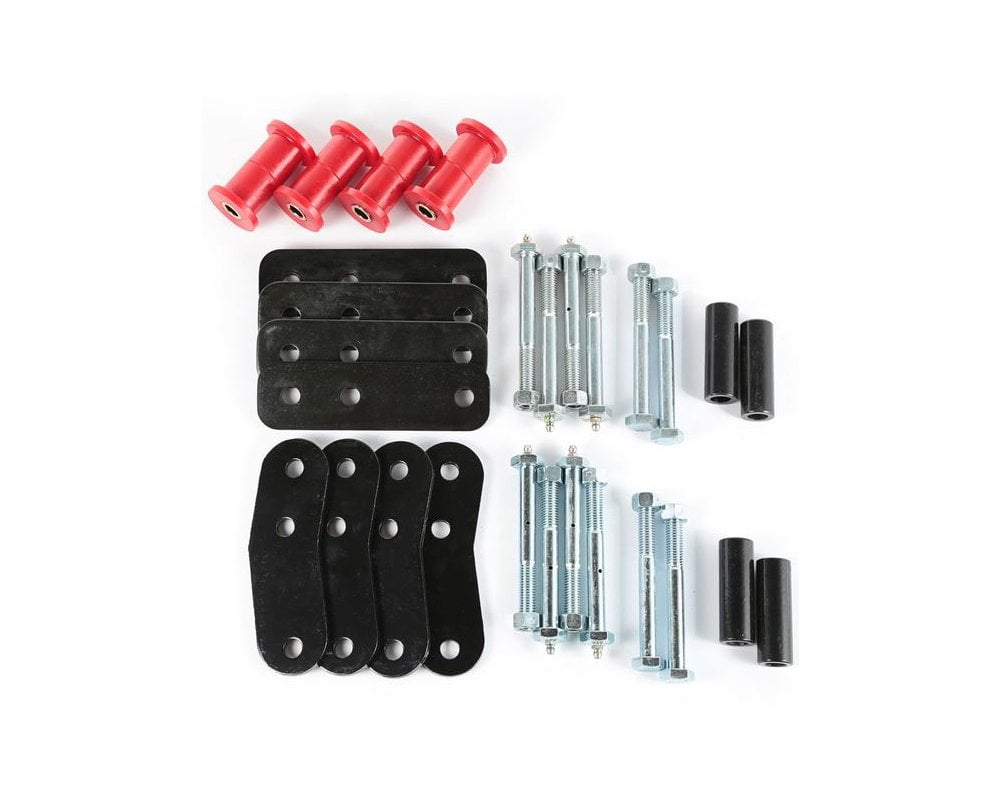 Rugged Ridge 18265.22 Suspension Leaf Spring Shackle Kit, Rear; 87-95 ...