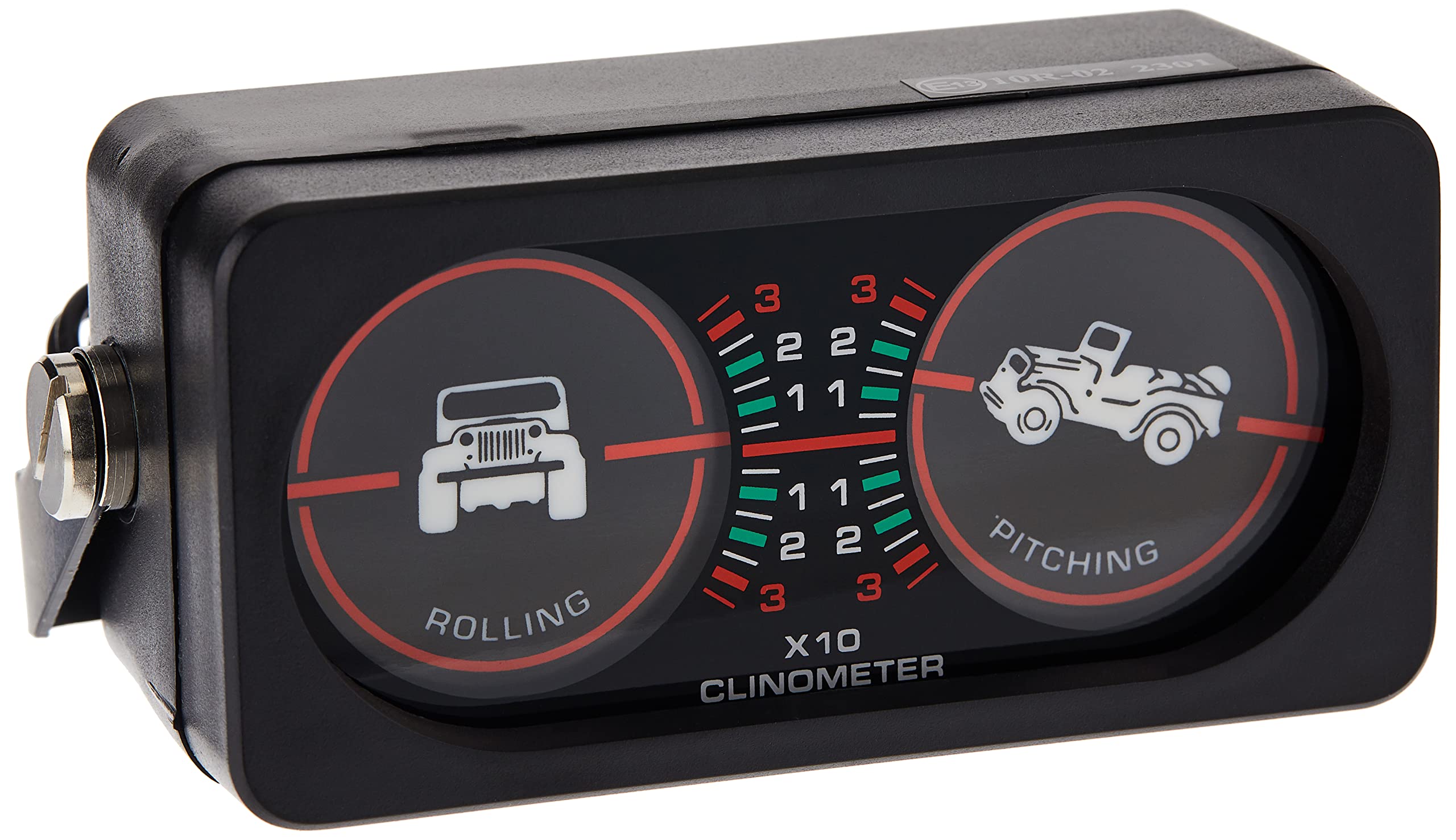 Rugged Ridge Clinometer | Steel, Black | 13309.02 | Fits Universal C80 ...