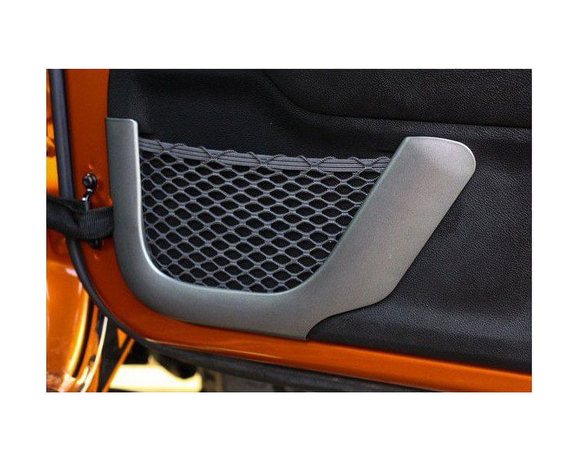 Rugged Ridge by RealTruck | 11157.21 Door Net Trim, Front, Charcoal ...