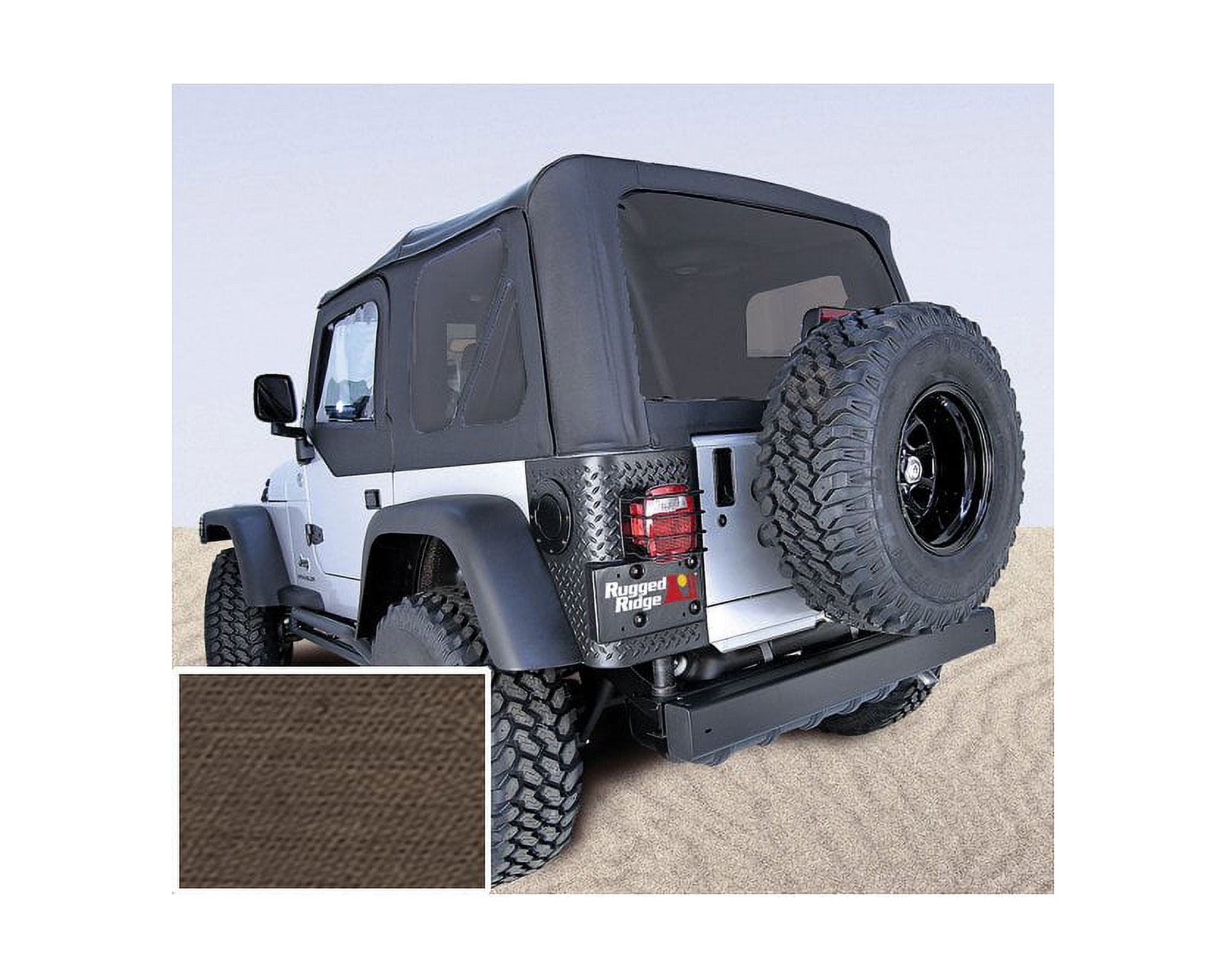 Rugged Ridge by RealTruck | 13730.36 Xhd Soft Top, Khaki, Tinted ...