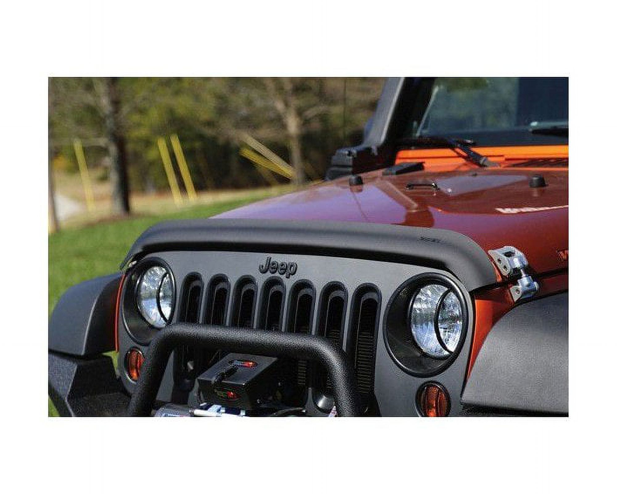 Rugged Ridge Hood Bug Deflector, Matte Black Acrylic, Compatible with ...