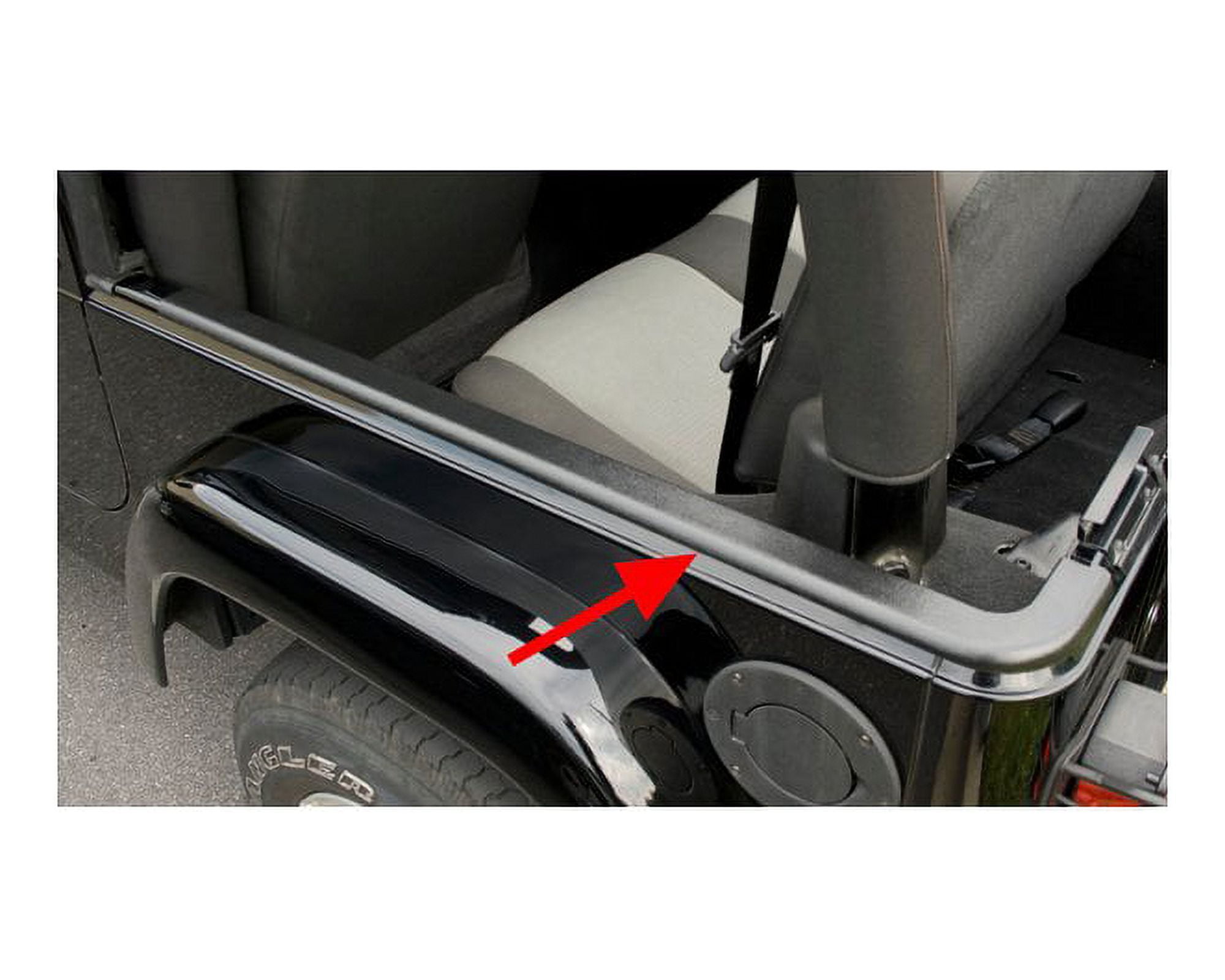 Free Shipping! Rugged Ridge Body Tub Rail Armor 97-06 Jeep Wrangler TJ ...