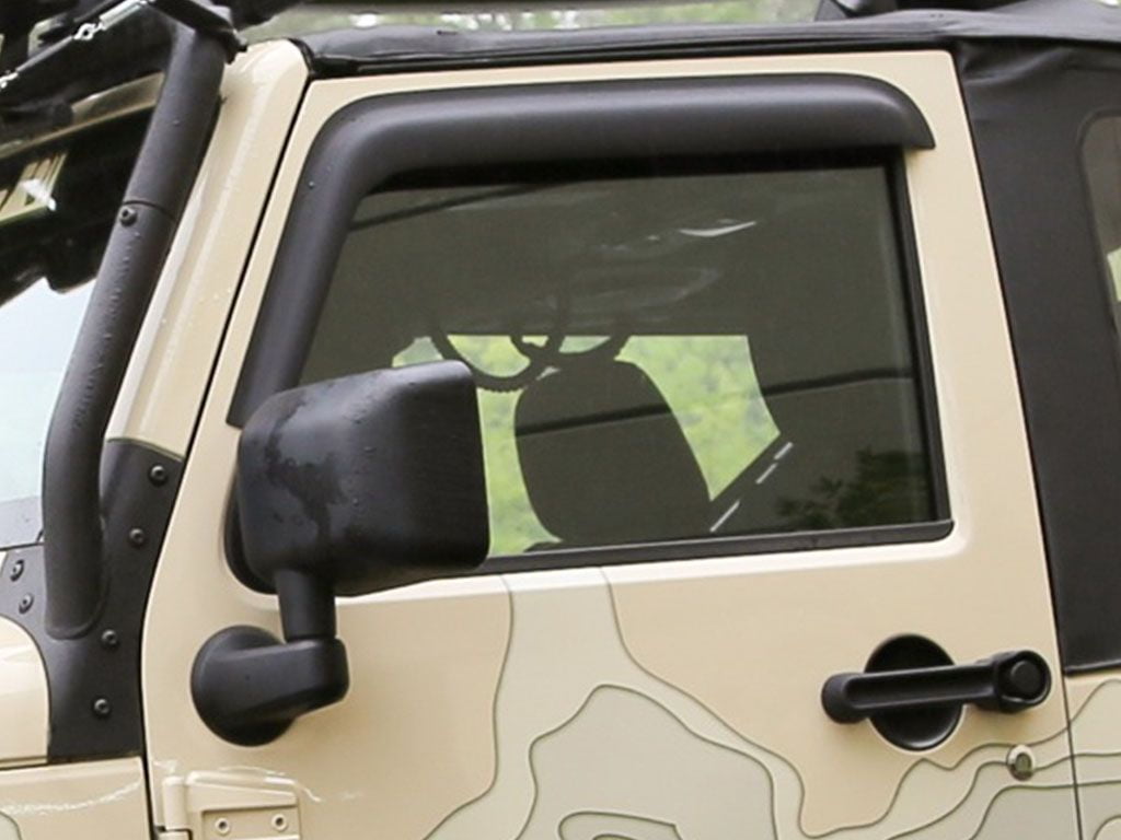 Rugged Ridge by RealTruck Window Visors for Wrangler JK 2-Door | Matte ...