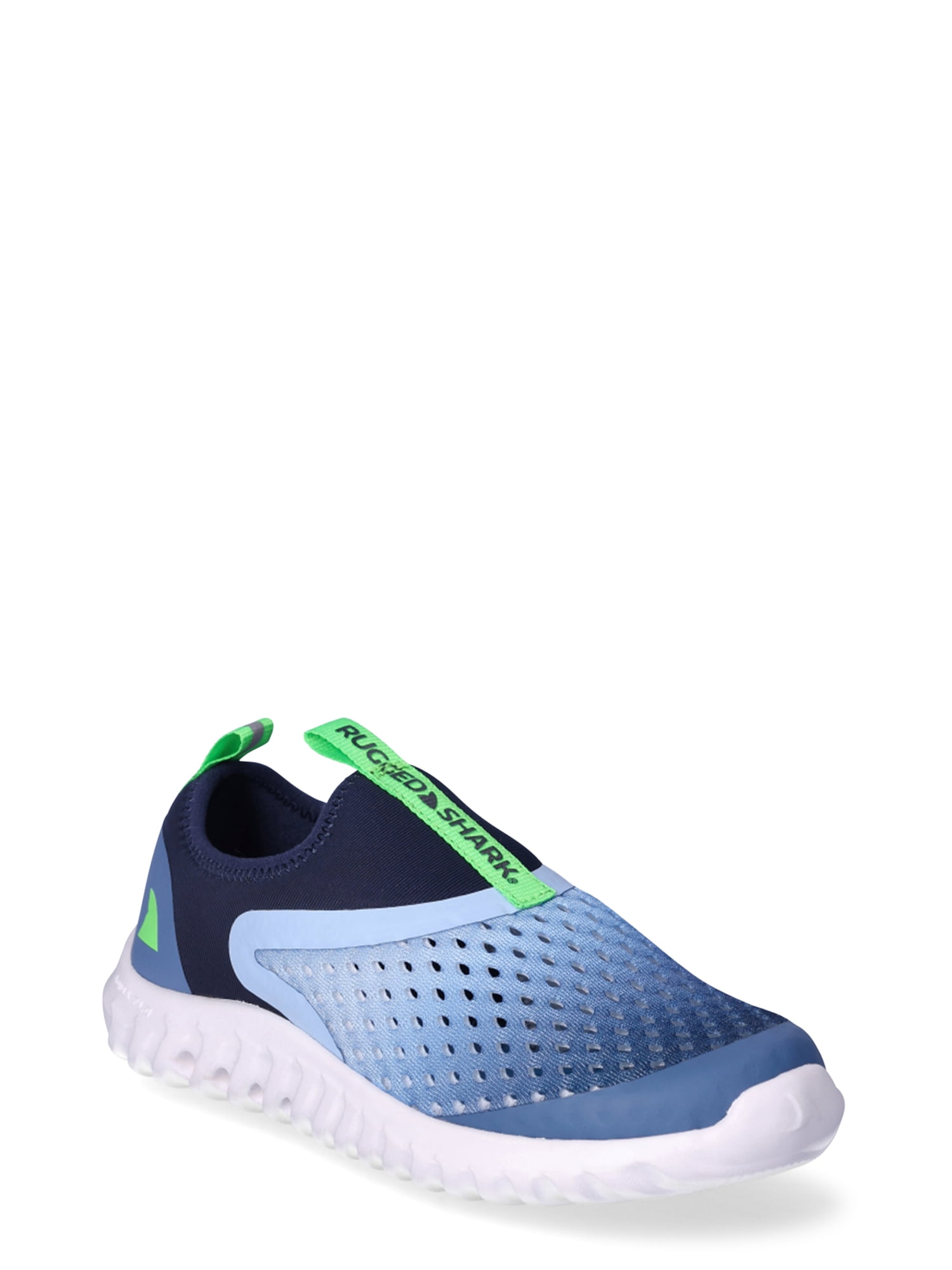 Rugged Shark Toddler & Kids Aqua Mesh Slip-On Water Shoes with Grip ...