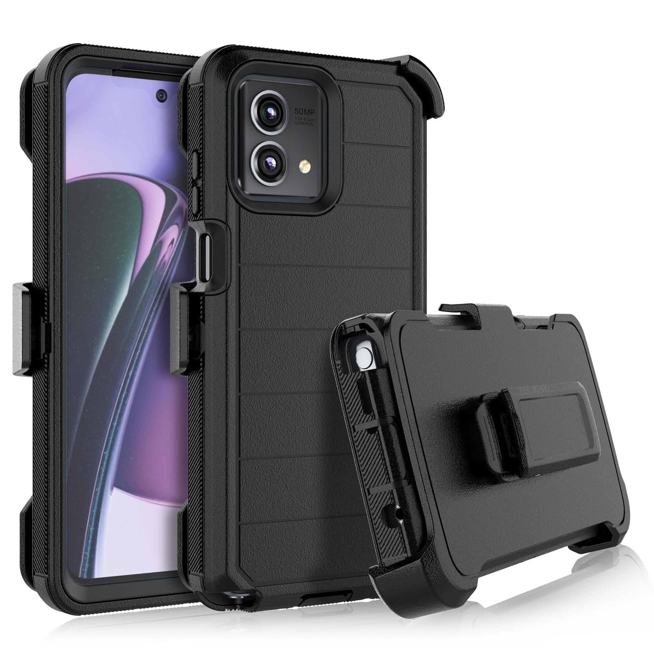 Rugged Shield Case for Moto G Stylus 5G with Holster and Kickstand ...