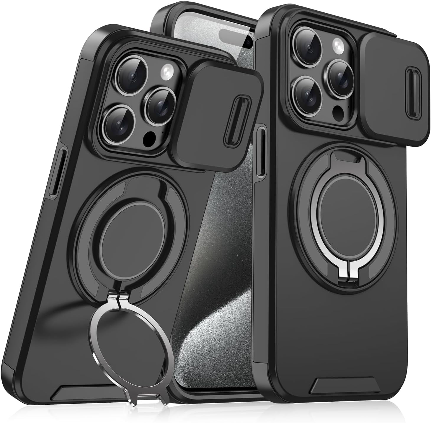 Rugged Shockproof Case for iPhone 17 Pro/17 Pro Max with Slide Camera ...