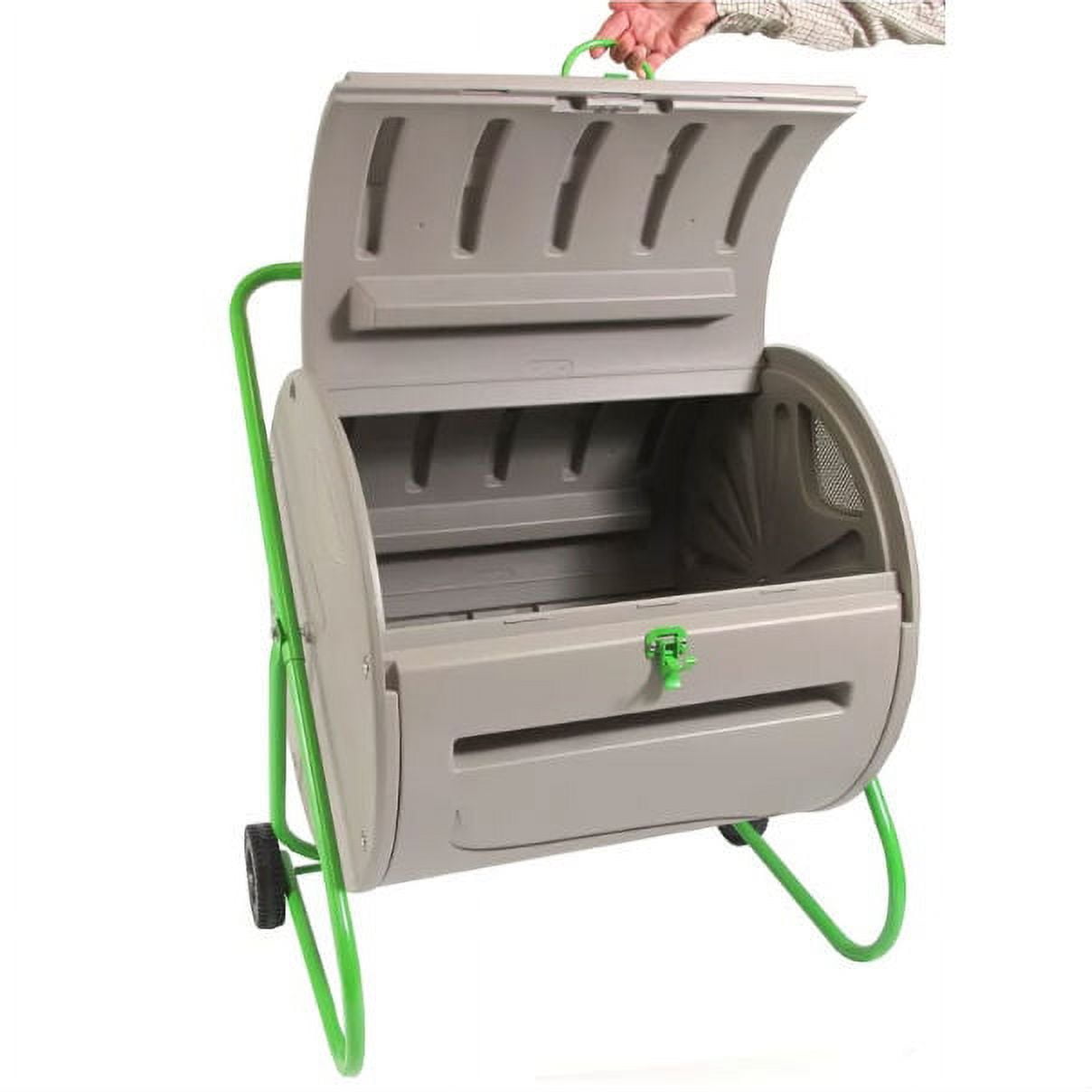 Rugged Weather Resistant Outdoor Compost Bin Tumbler - 4.9 Cubic Ft ...