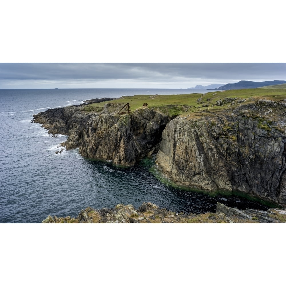 Rugged coastline of Achill Island Wild Atlantic Way; Achill Sound ...