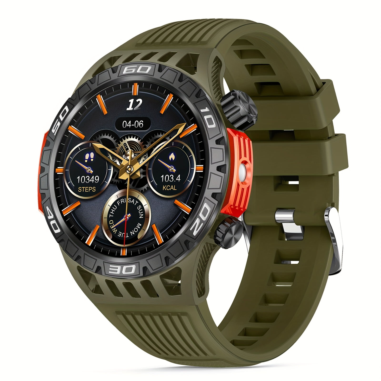 Rugged and durable Men's smartwatch with phone calls, sports watch with ...