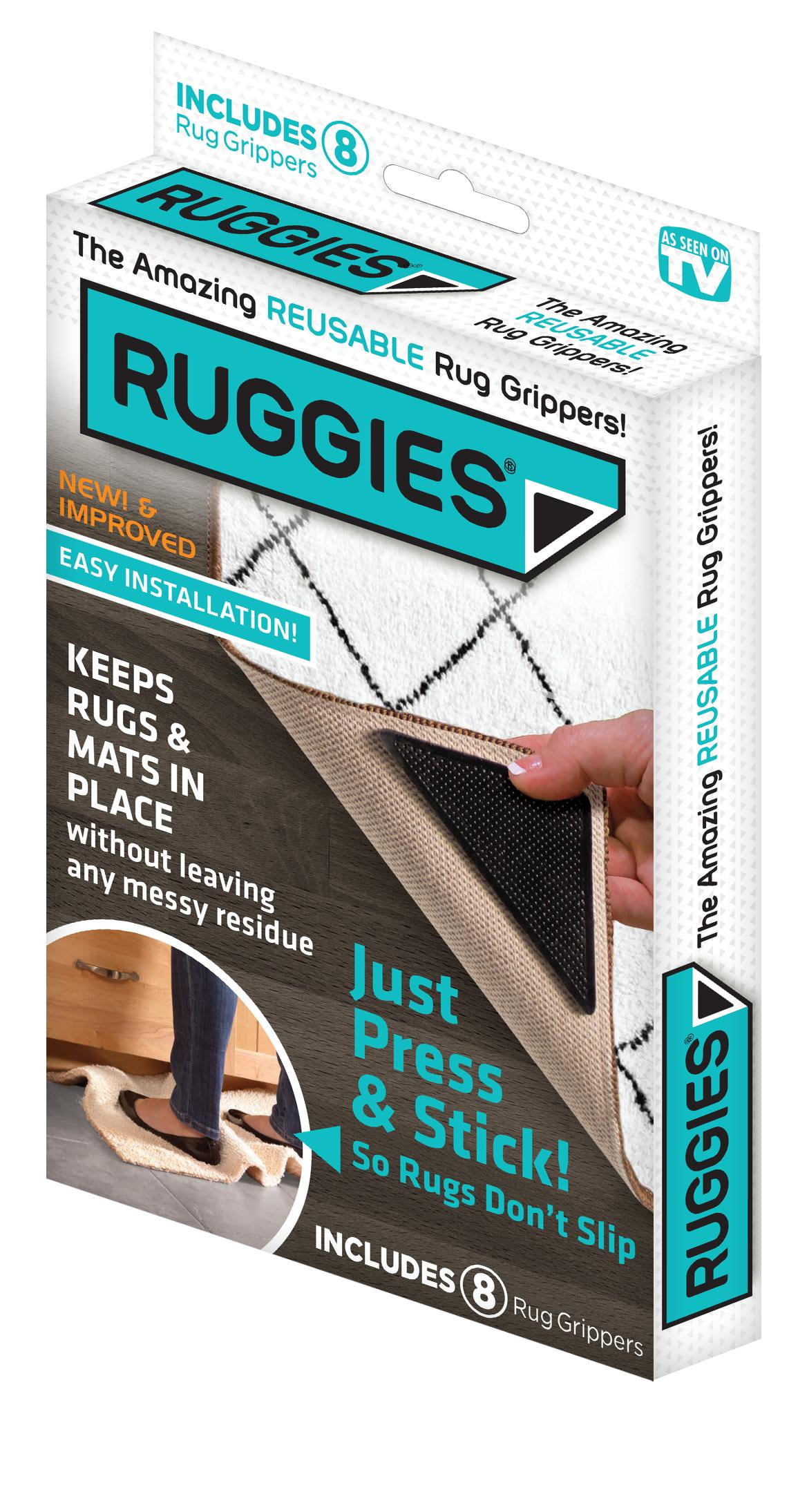 Ruggies Rug Gripper Stopper Rug Pad, Carpet Gripper, Fits Any Rug Size ...