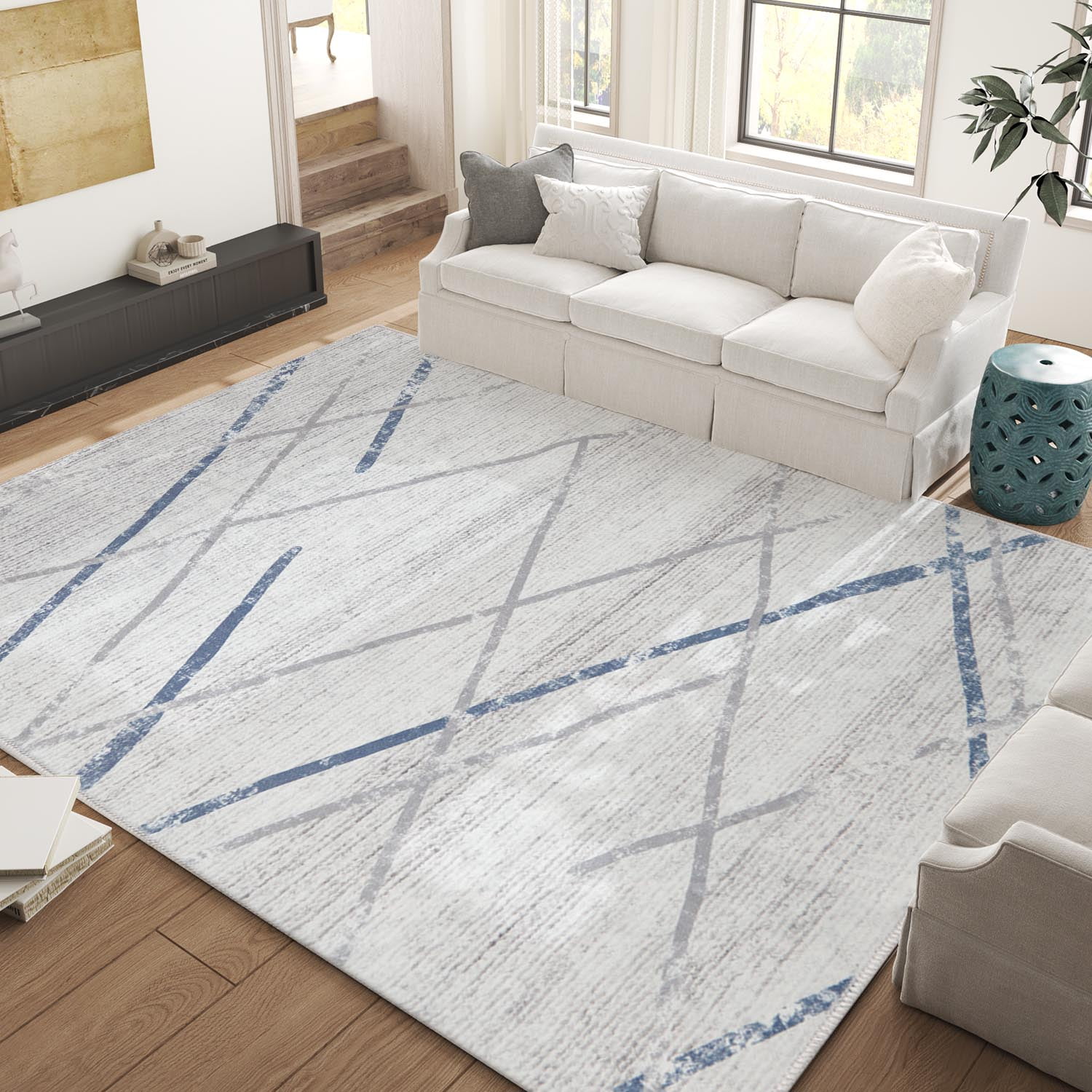 Rugking 8X10 Moroccan Area Rug for Living Room, Kitchen & Dining - Non ...