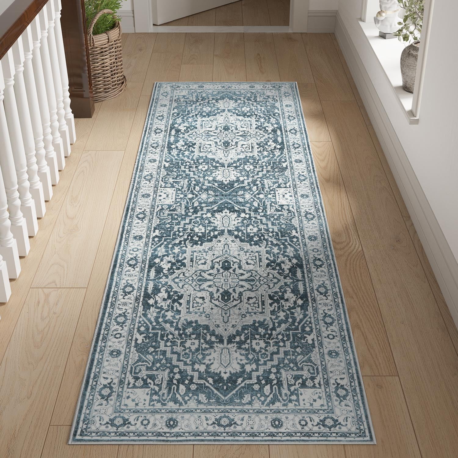 RUGKING Boho Runner Rug 2x5 Hallway Indoor Vintage Rug Floral Medallion ...