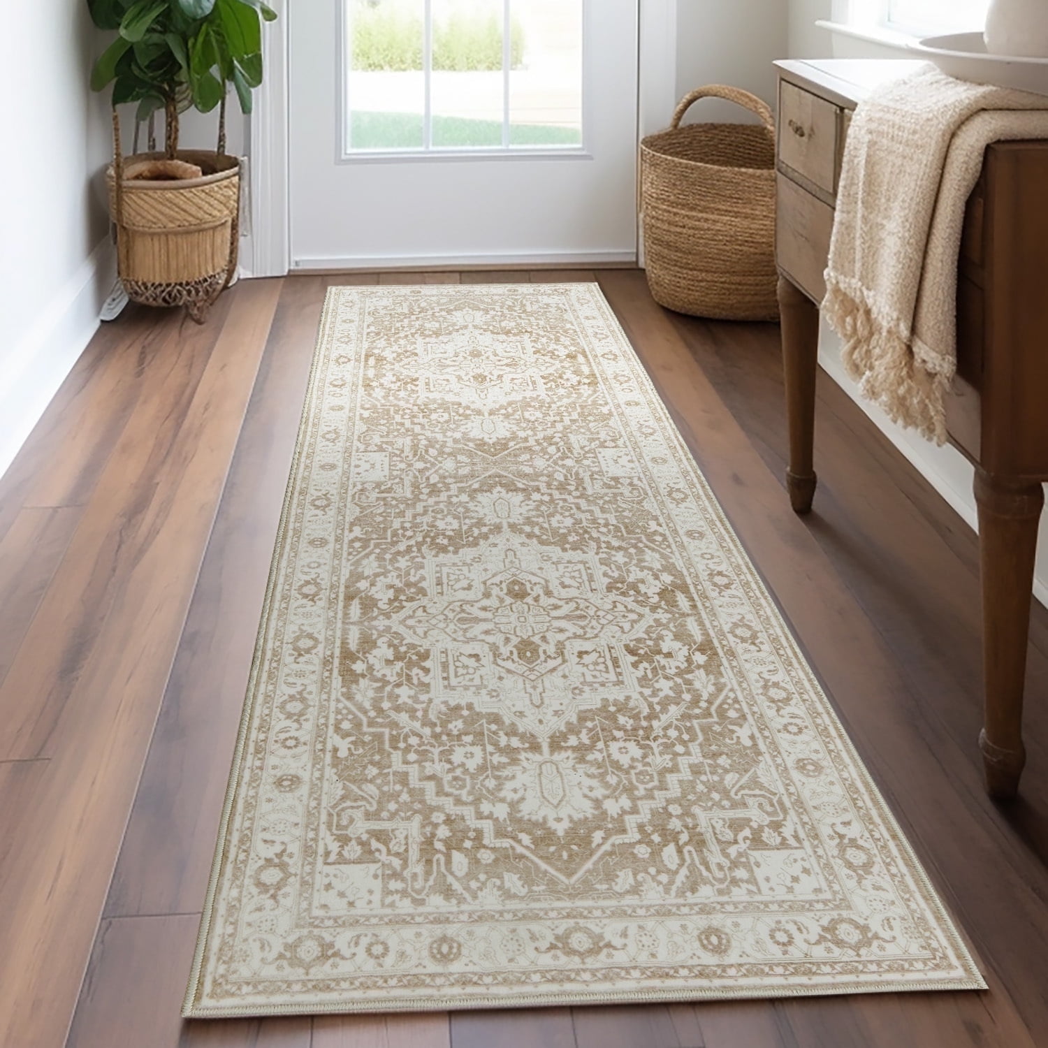 RUGKING Boho Runner Rug 2x5 Hallway Indoor Vintage Rug Floral Medallion ...