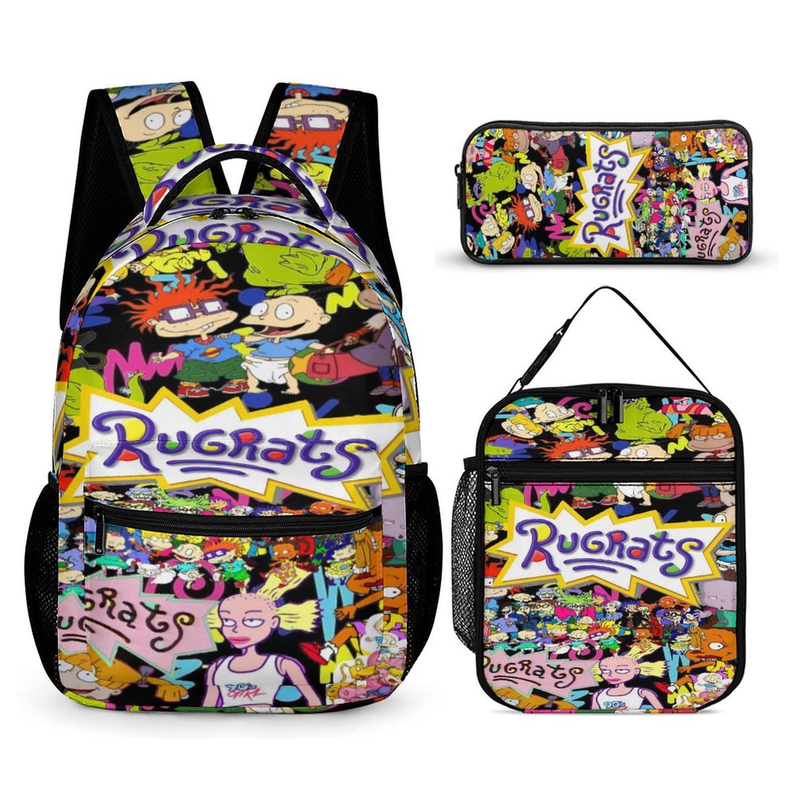 Rugra-t Backpack with Lunch Box Pencil Case Cute Backpack Set For Men ...