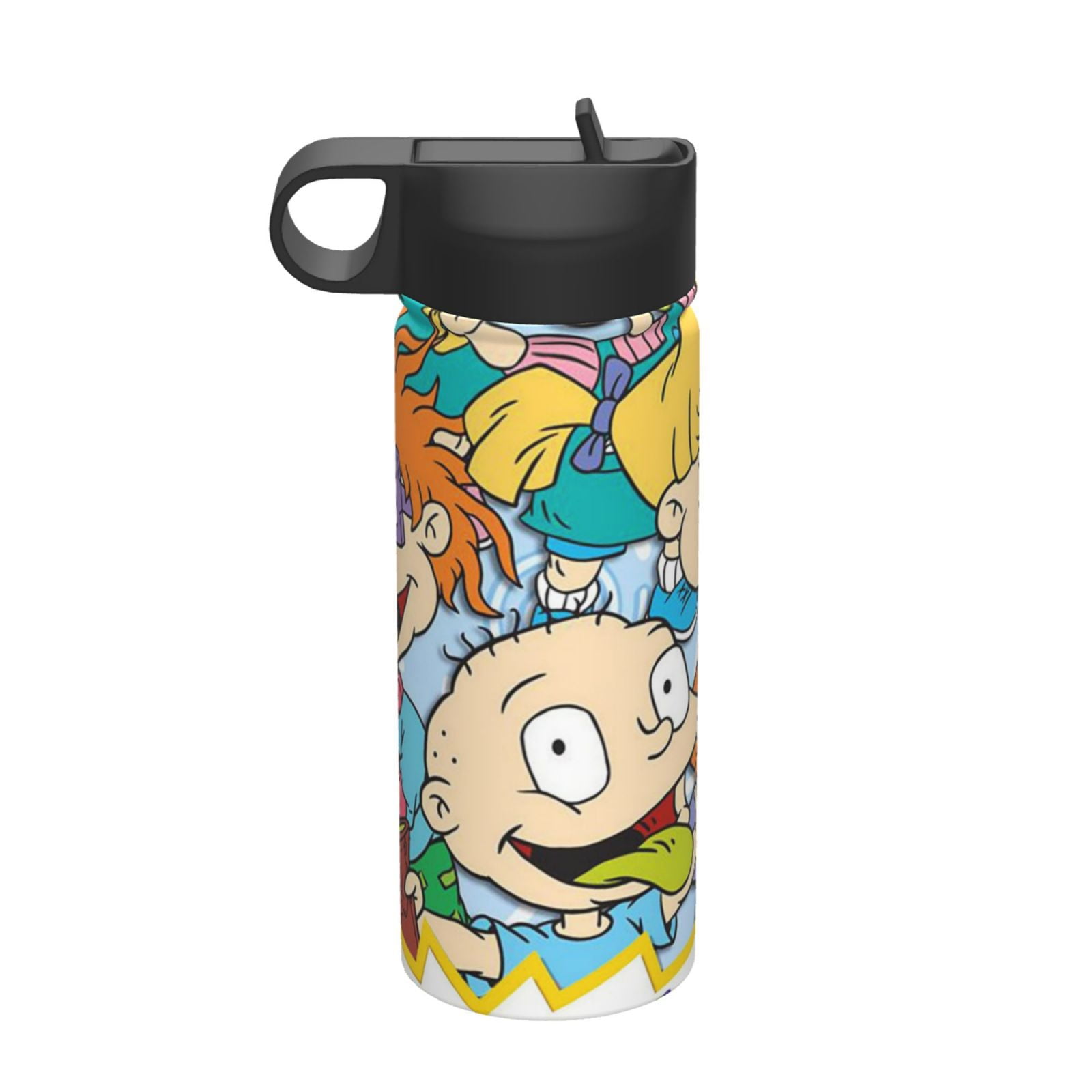 Rugrats 18oz Insulated Water Bottle With Handle, Stainless Steel Water ...