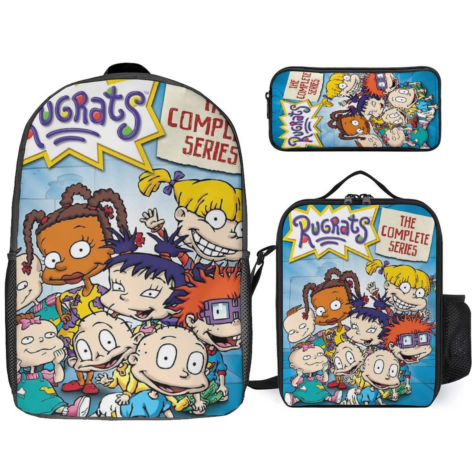 Rugrats 3Pcs Bookbag Sets Backpack with Lunch Bag And Pencil Case for ...