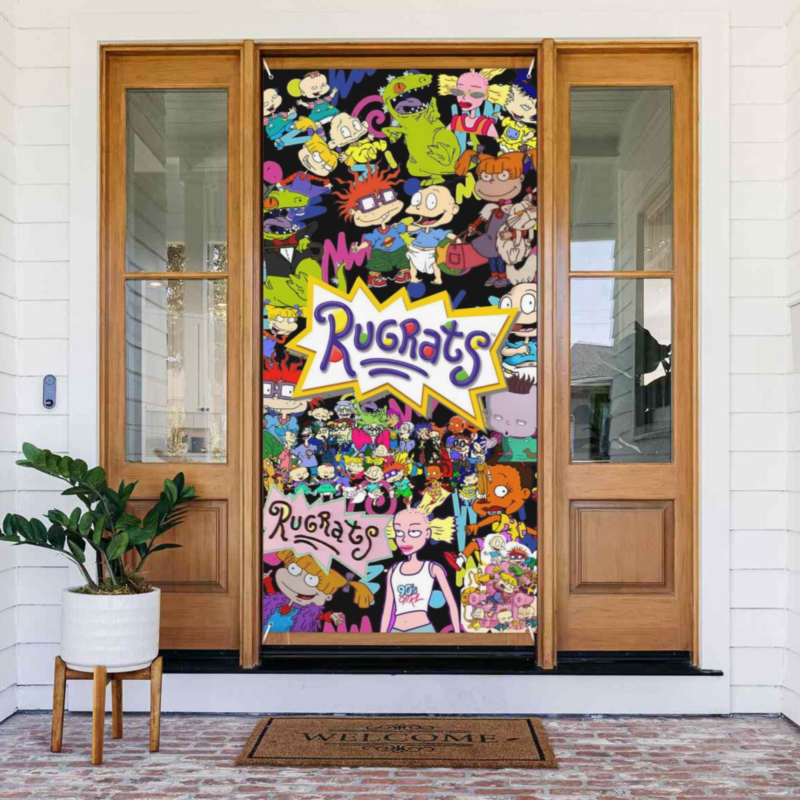 Rugrats Animated Door Cover Decorated Banner Tapestry Home Decoration ...