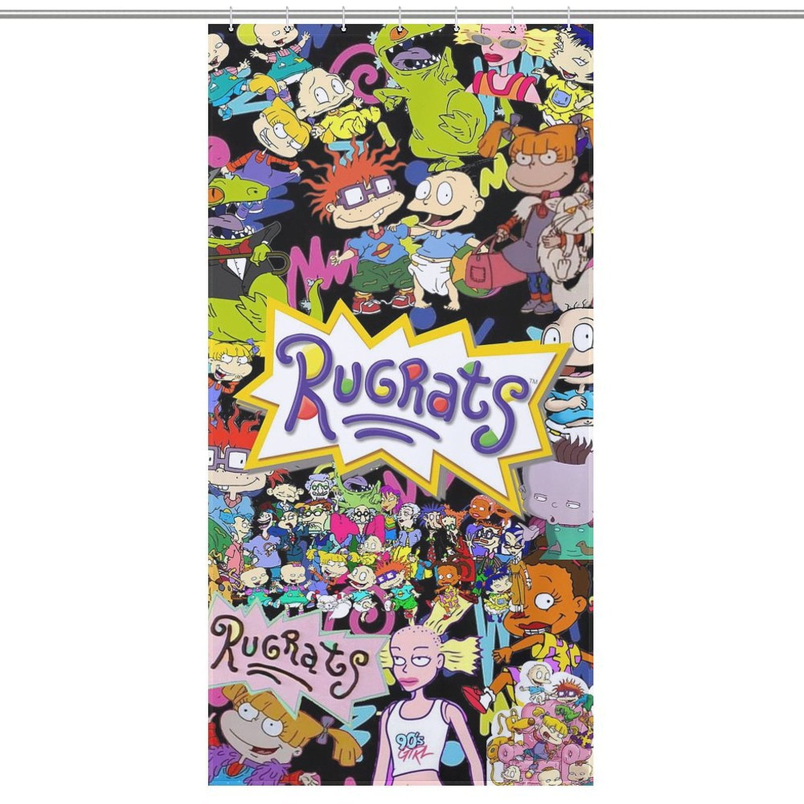 Rugrats Animated Shower Curtain Decor Bath Curtain Waterproof Polyester ...