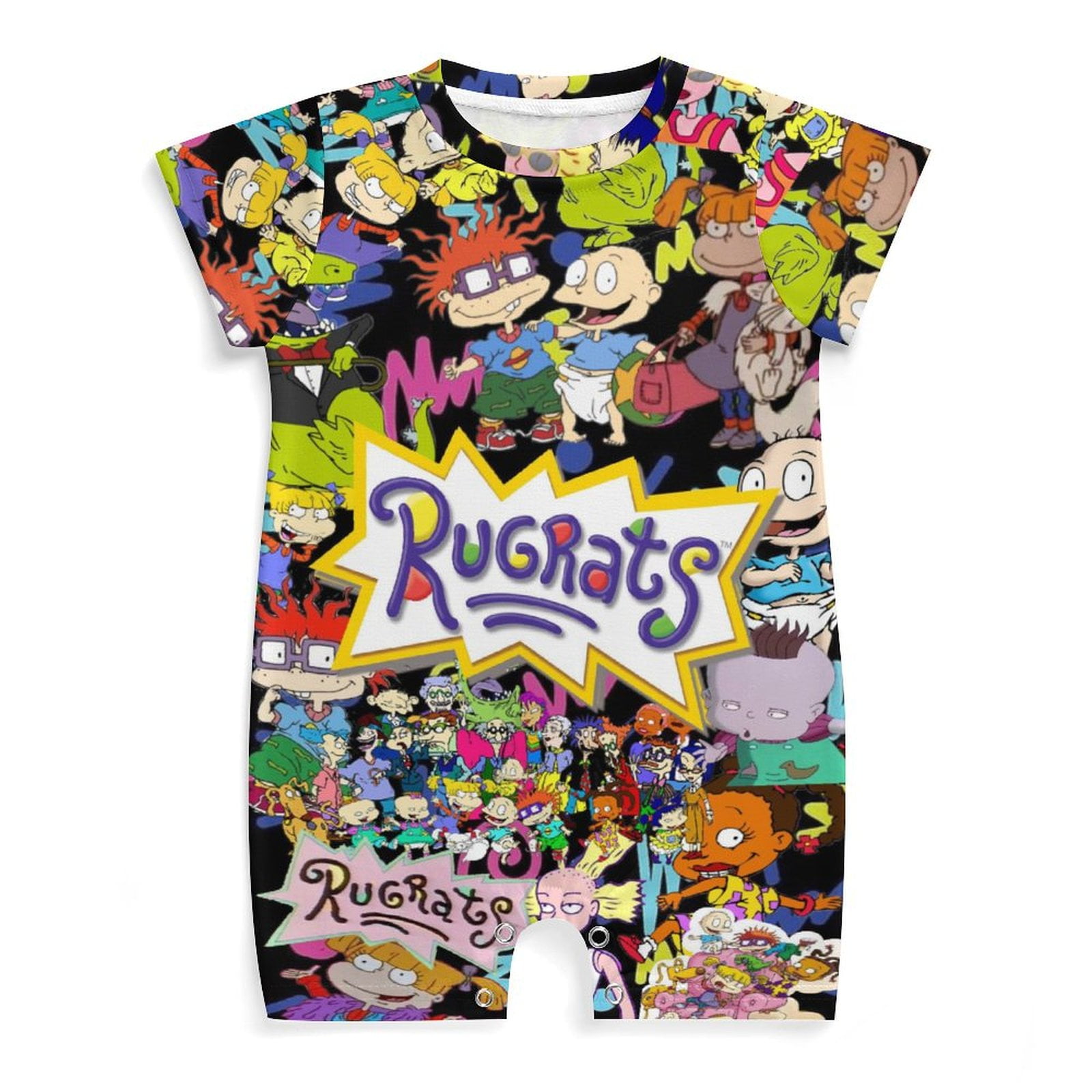 Rugrats Baby Boy Girl Short Sleeve Romper Clothing Set Print Cartoon ...