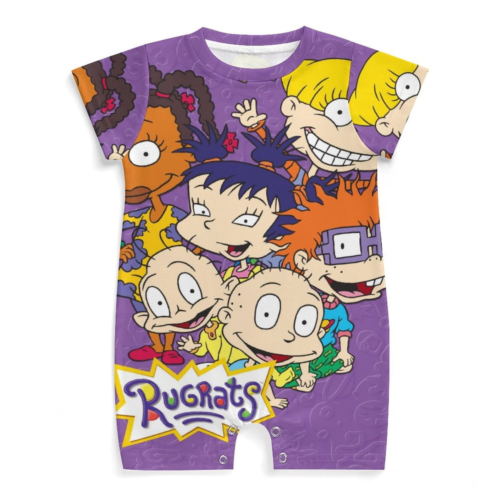 Rugrats Baby Boy Girl Short Sleeve Romper Clothing Set Print Cartoon ...