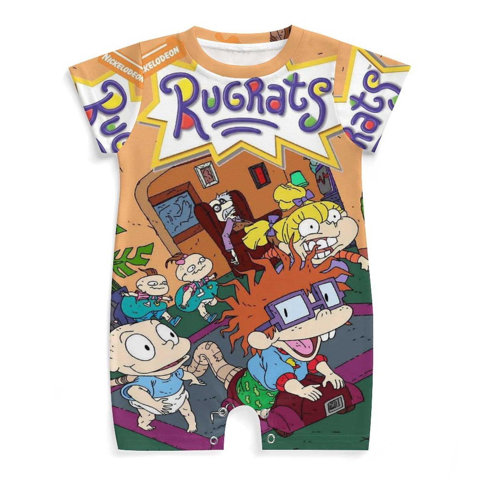 Rugrats Baby Boy Girl Short Sleeve Romper Clothing Set Print Cartoon ...