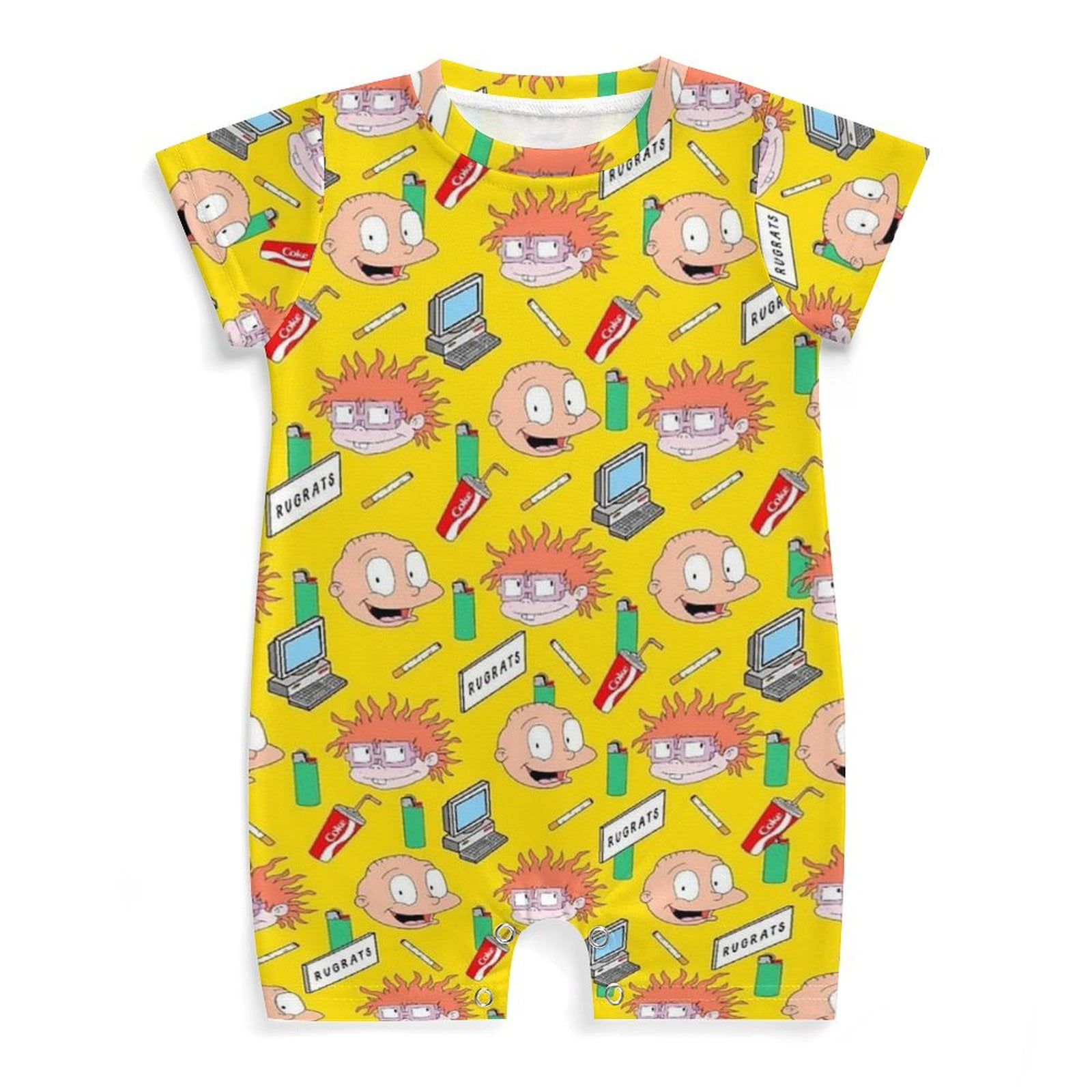 Rugrats Baby Boy Girl Short Sleeve Romper Clothing Set Print Cartoon ...