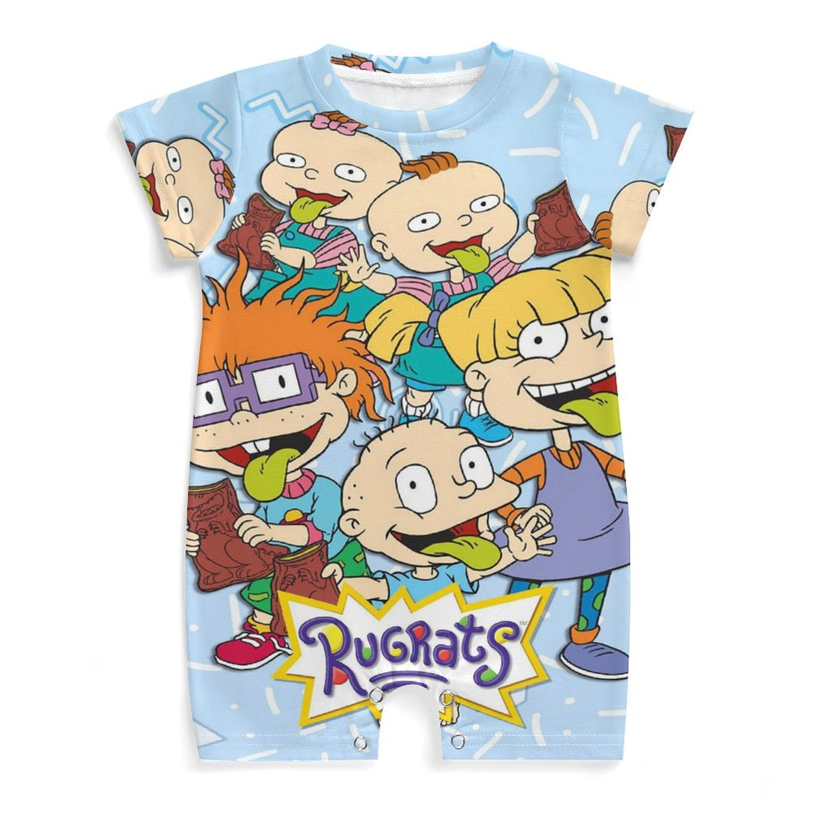 Rugrats Baby Boy Girl Short Sleeve Romper Clothing Set Print Cartoon ...