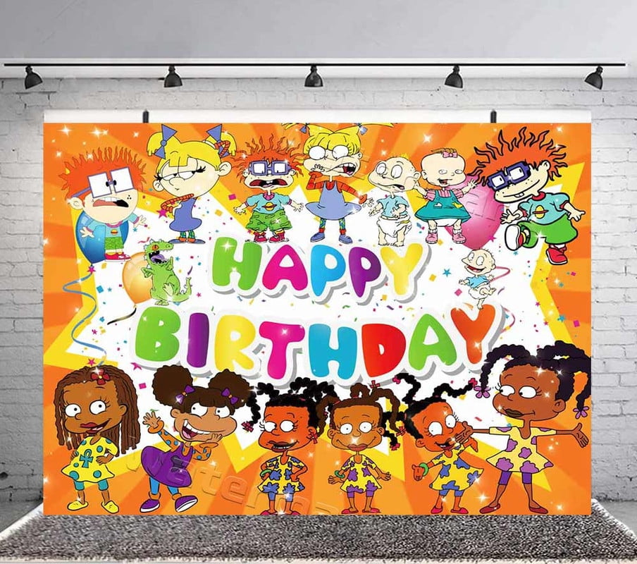 Rugrats Backdrop Banner Party Supplies Post Birthday Decorations ...