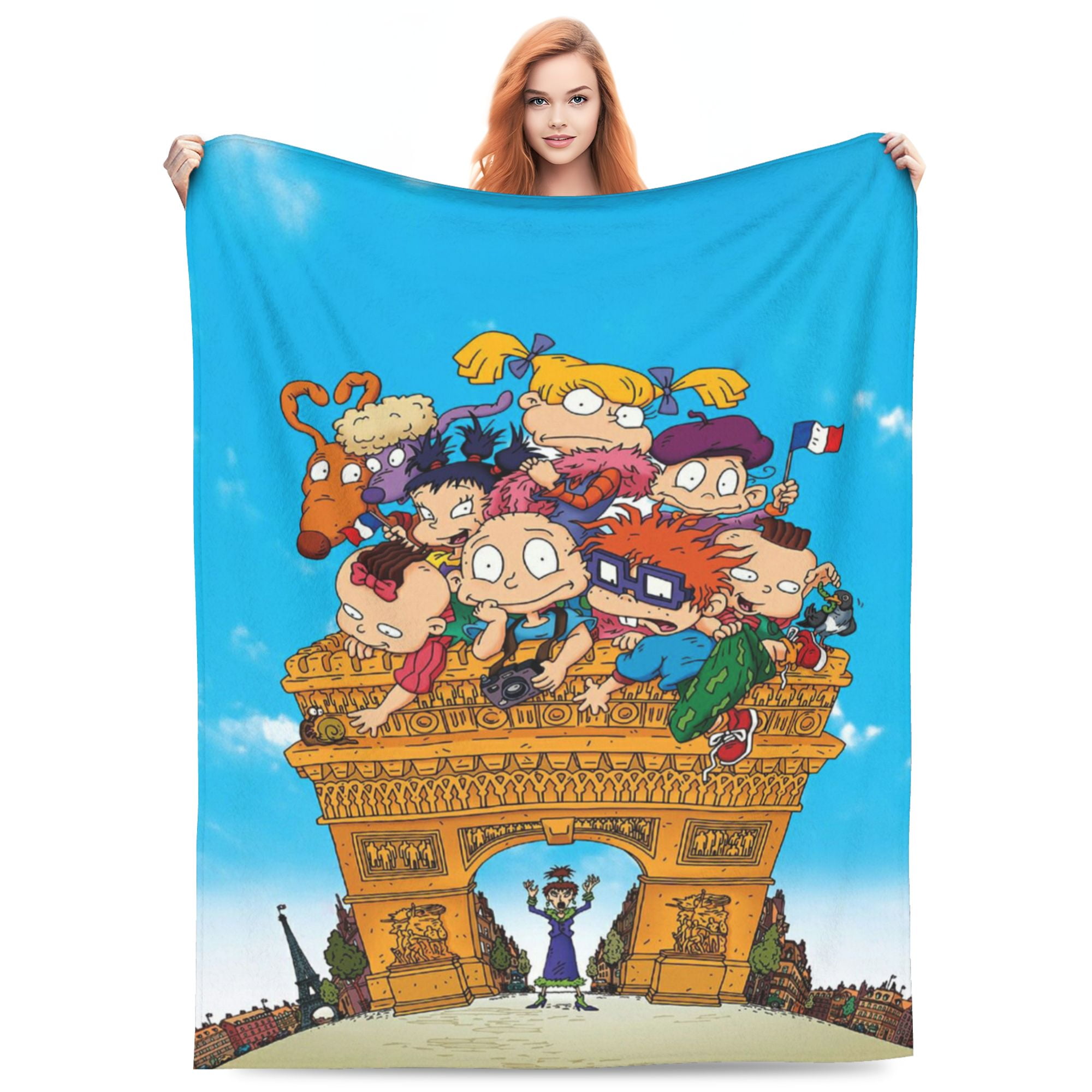 Rugrats Bed Blanket Super Soft Fleece Throw Blanket Lightweight Warm ...