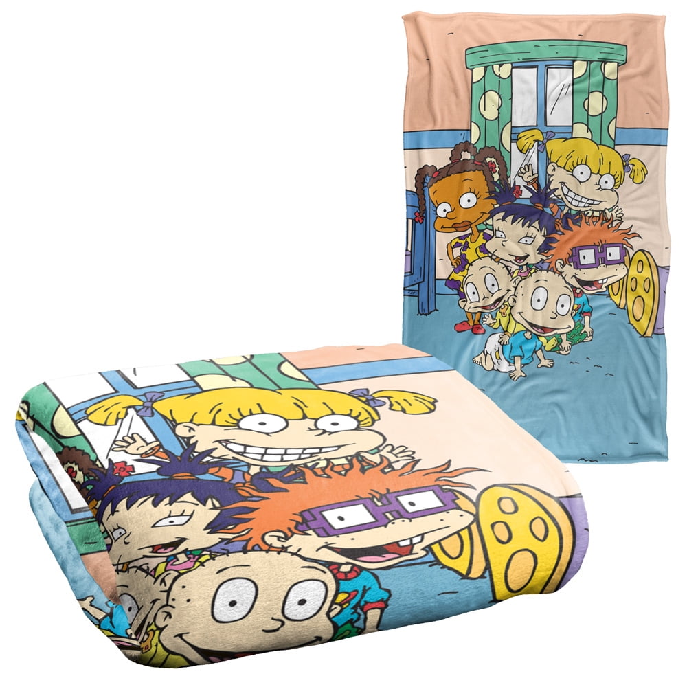 Rugrats Blanket, 36"x58" Rugrats Character Group Silky Touch Super Soft ...