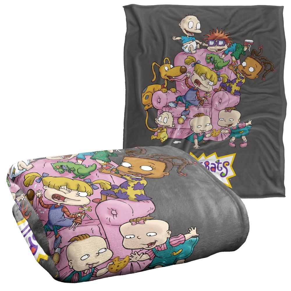 Rugrats Blanket, 50"x60" Rugrats Chair Silky Touch Super Soft Throw ...