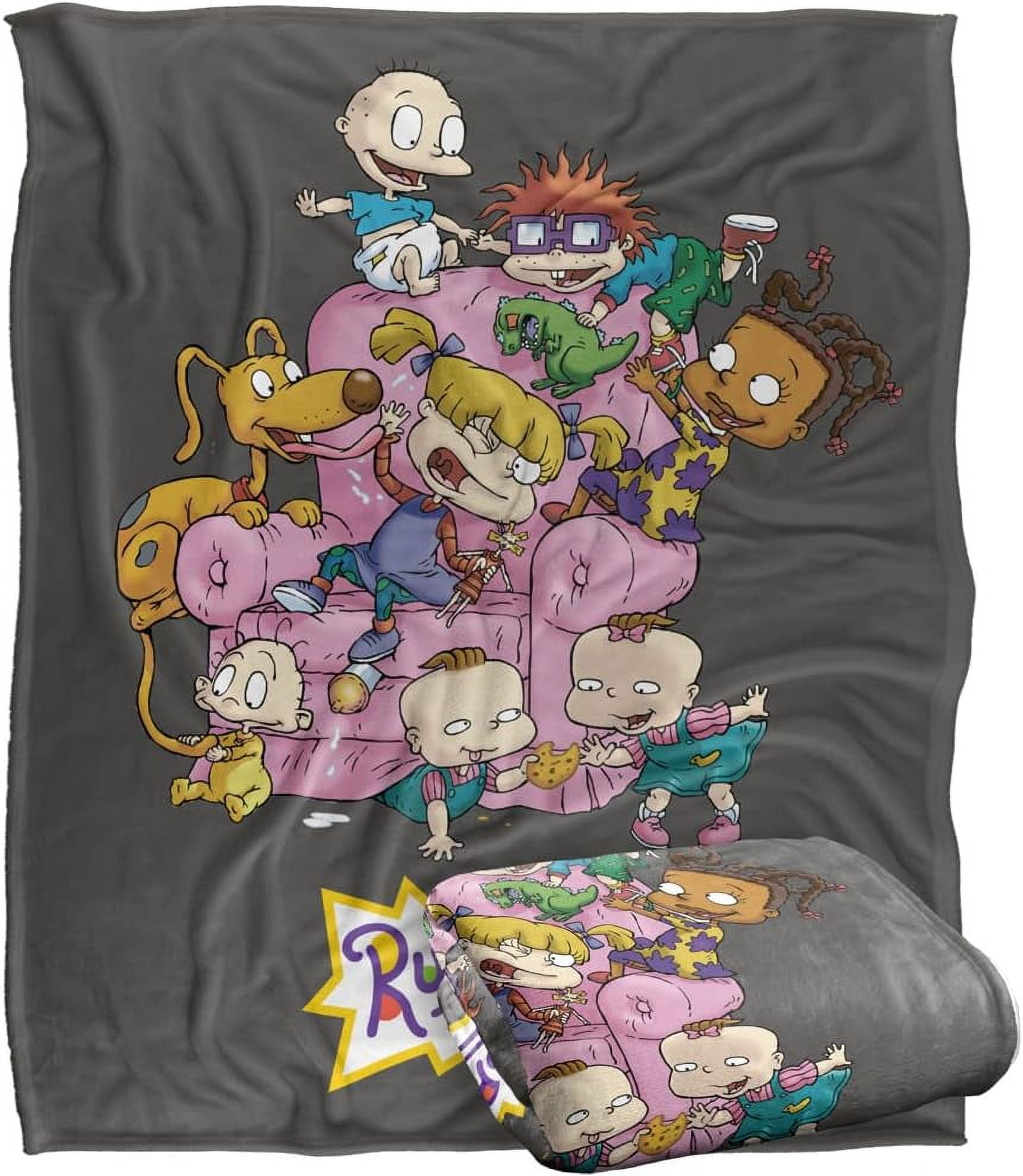 Rugrats Blanket, 50"x60" Rugrats Chair Silky Touch Super Soft Throw ...