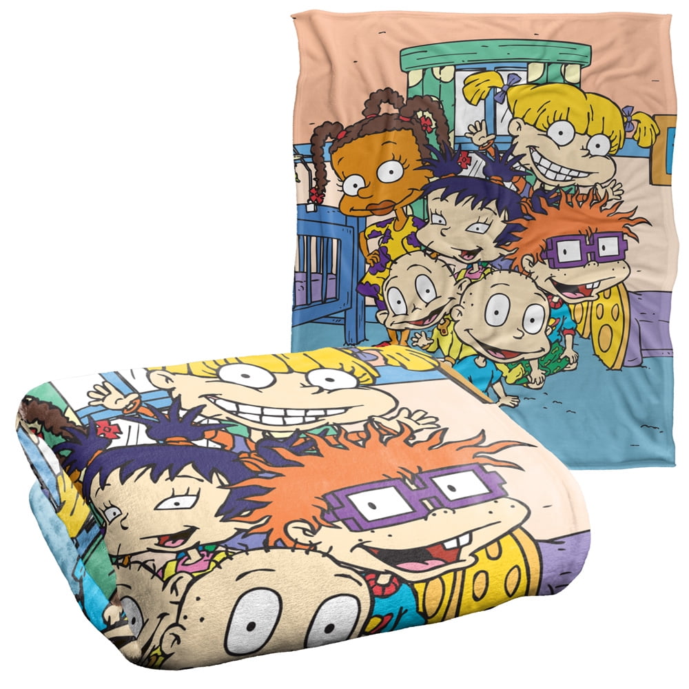 Rugrats Blanket, 50"x60" Rugrats Character Group Silky Touch Super Soft ...