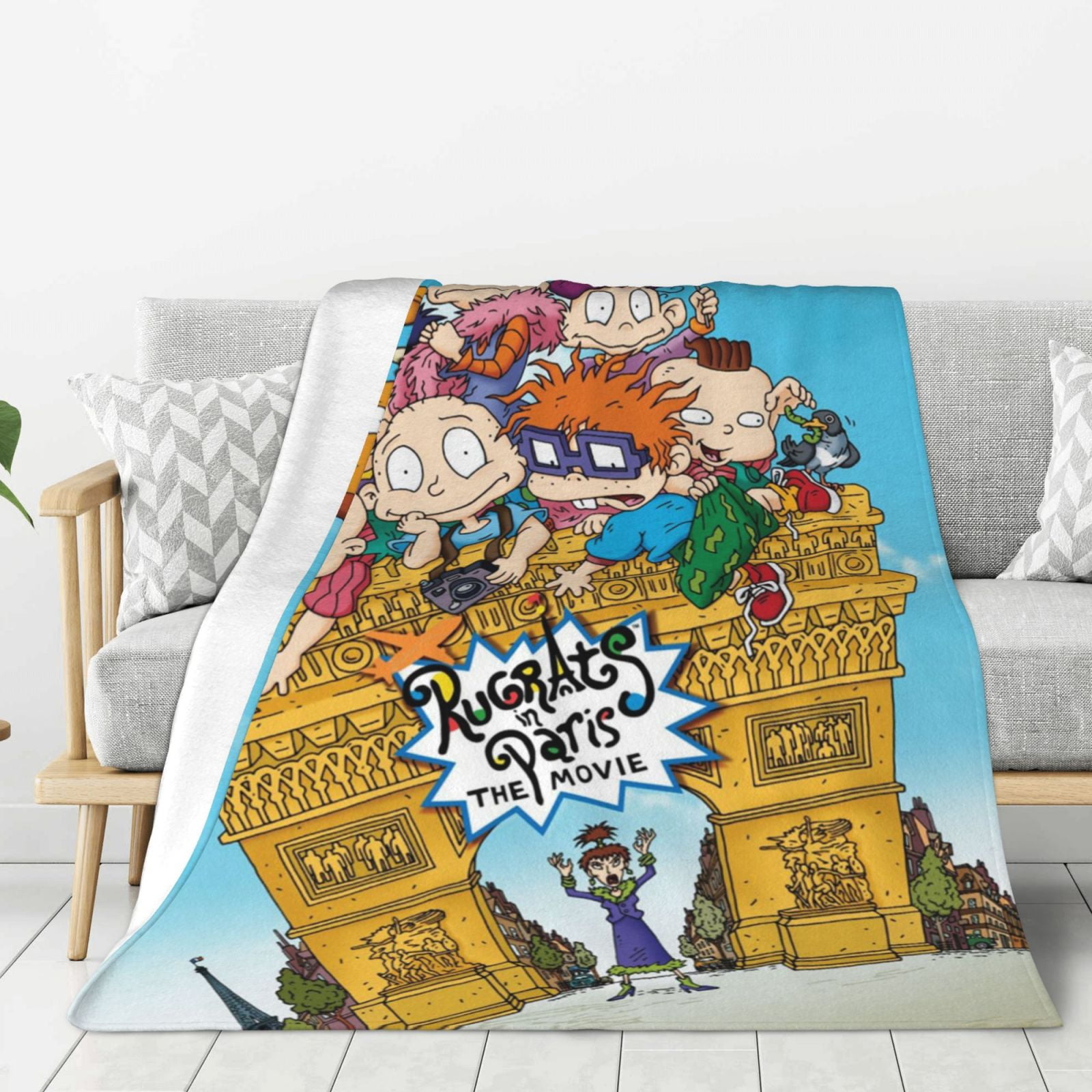 Rugrats Blanket Cozy Soft Fleece Flannel Bed Blanket All Season Throw ...