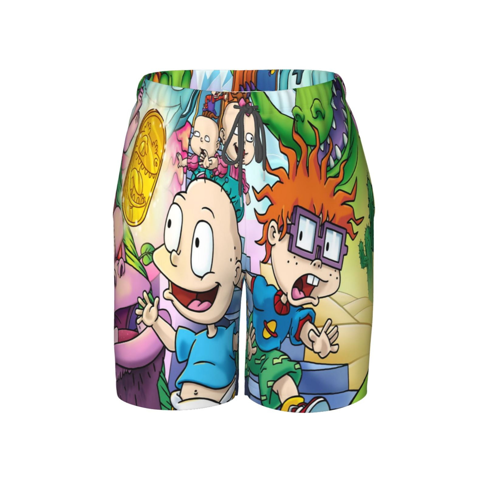 Rugrats Boys Swim Trunks with Mesh Liner Bathing Suits Quick Dry Beach ...
