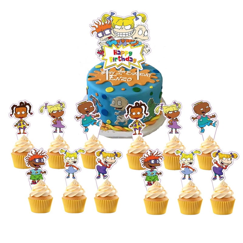 Rugrats Cake Topper Cupcake Set Party Supplies Decoration Birthday ...
