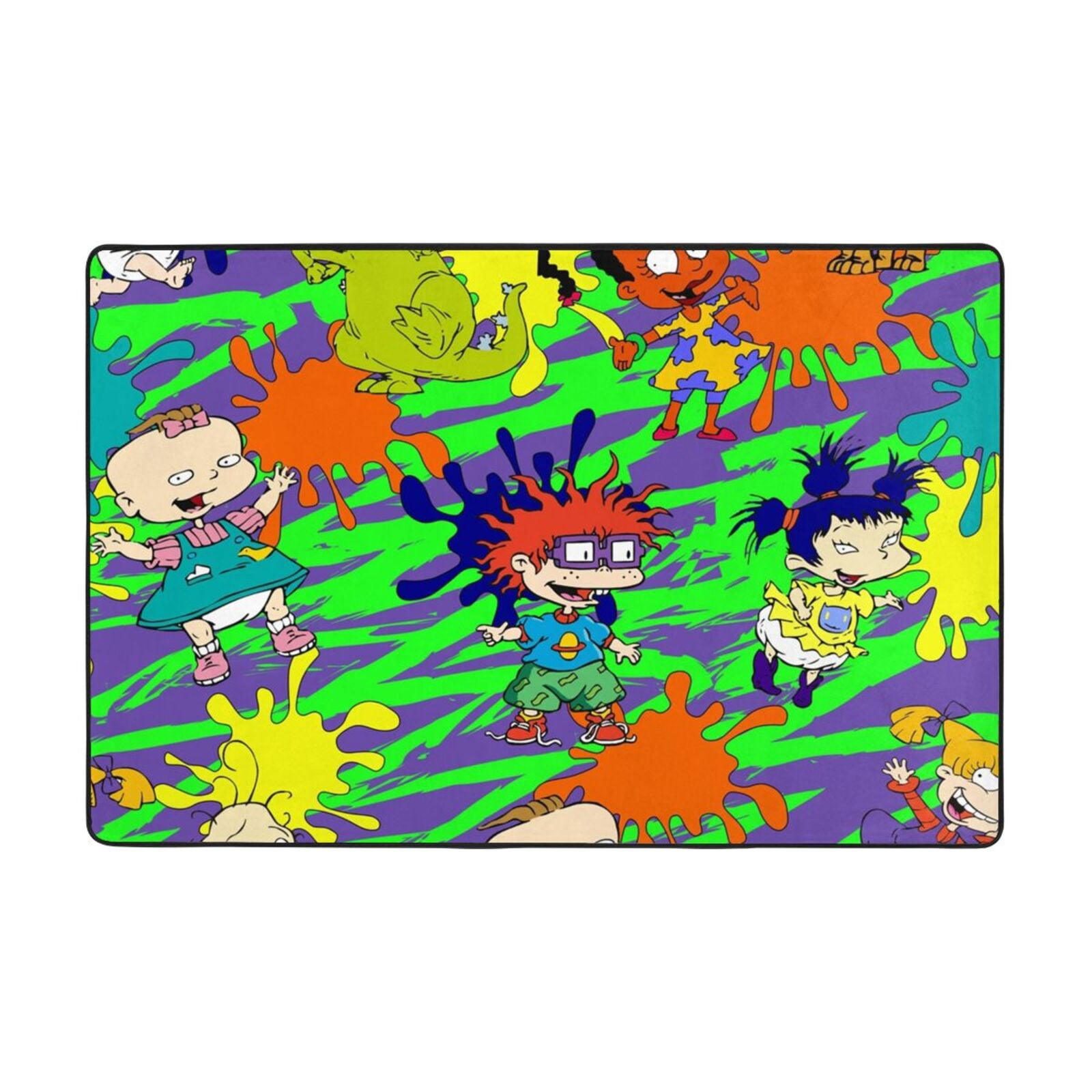 Rugrats Carpet 36"X24" Flannel Floor Mat Washable Non-Slip Mat For ...