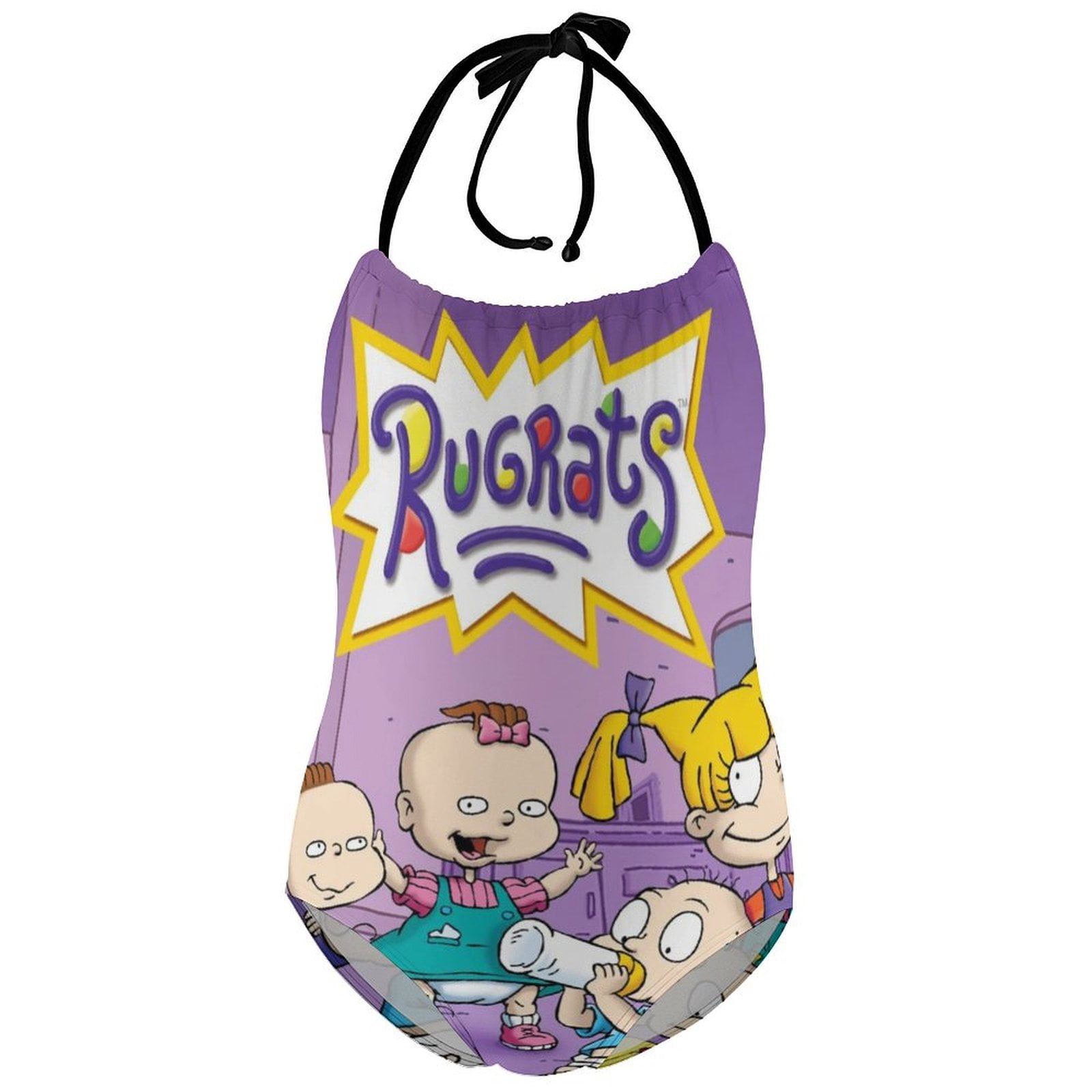 Rugrats Cartoon Girls One-piece Swimsuit Summer Kid's Beach Swimwear ...