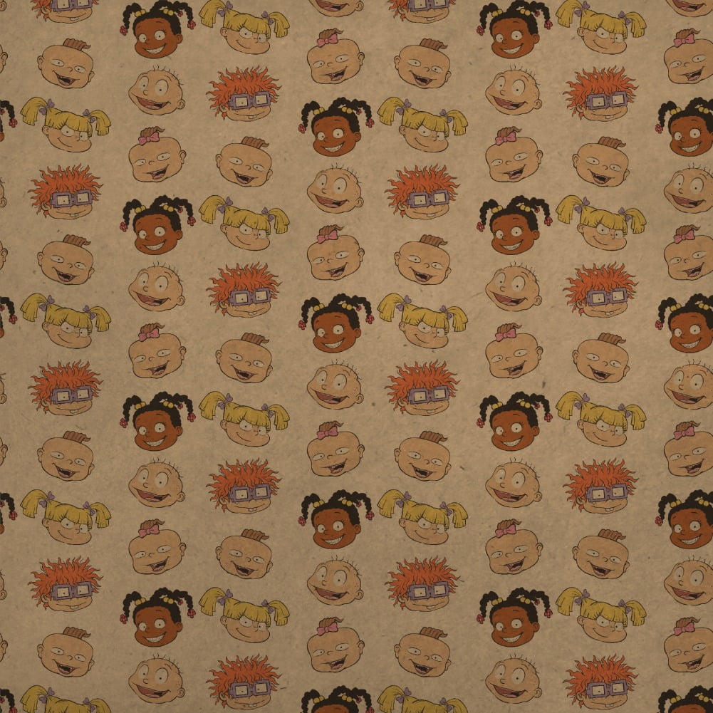Rugrats Character Heads Premium Kraft Roll Gift Wrap Wrapping Paper ...