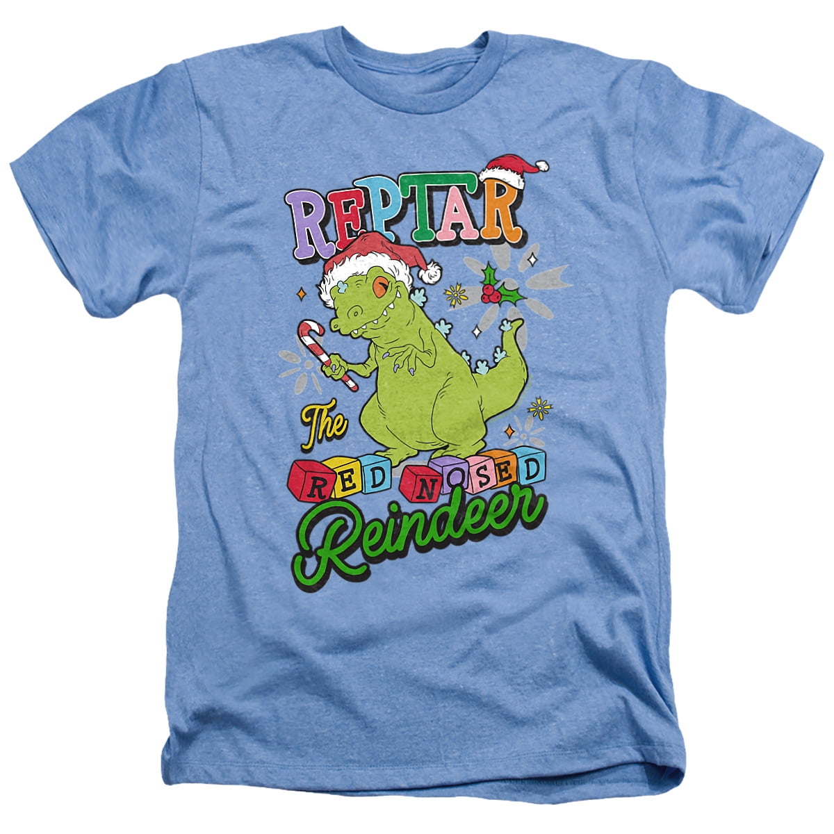 Rugrats Christmas Reptar The Red Nosed Reindeer Unisex Adult Heather T ...