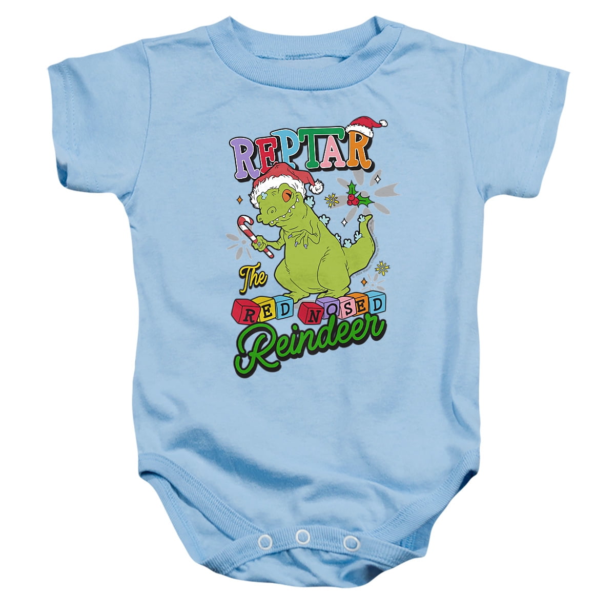 Rugrats Christmas Reptar The Red Nosed Reindeer Unisex Infant Snap Suit ...