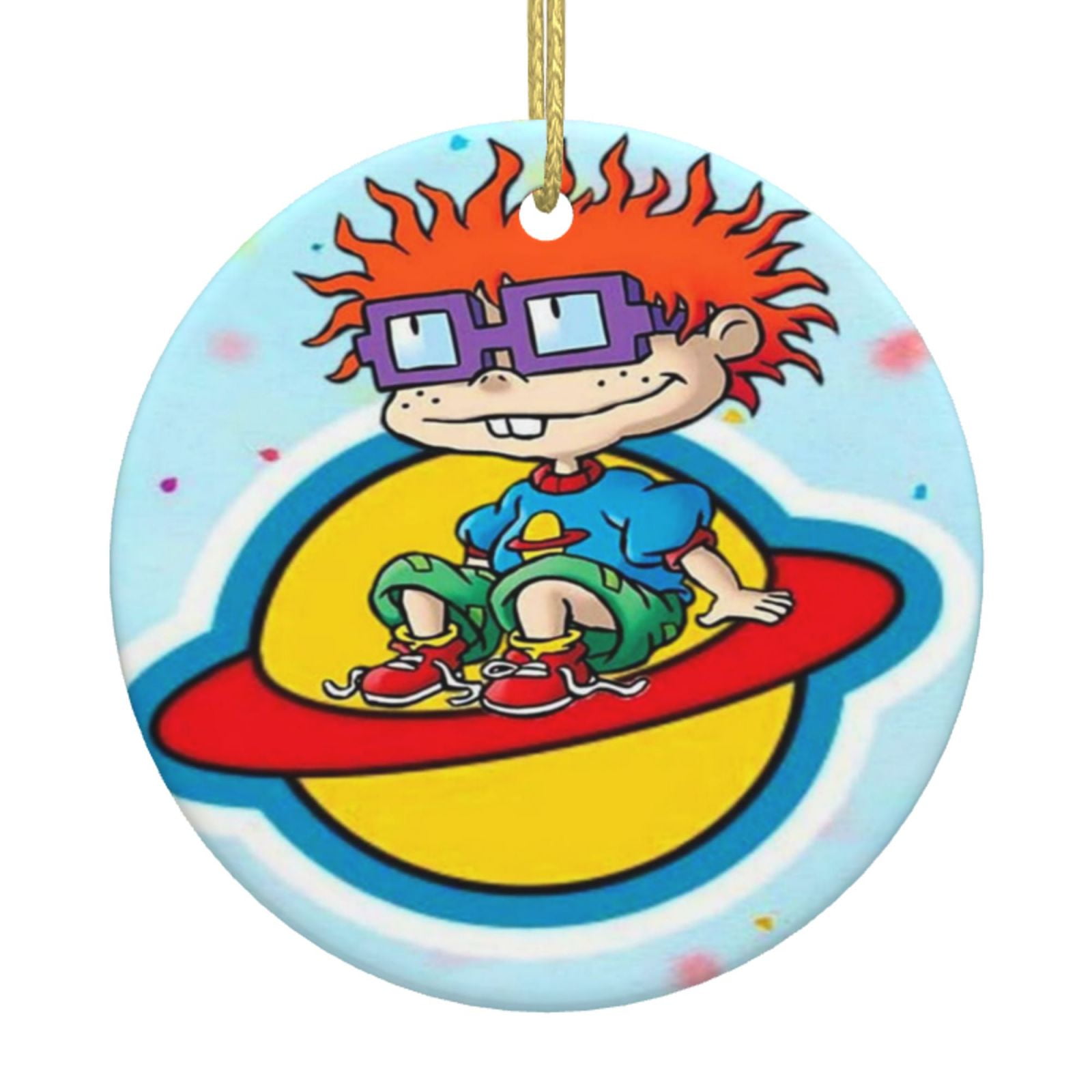 Rugrats Christmas Tree Ceramic Round Pendant, Christmas Tree Decoration ...